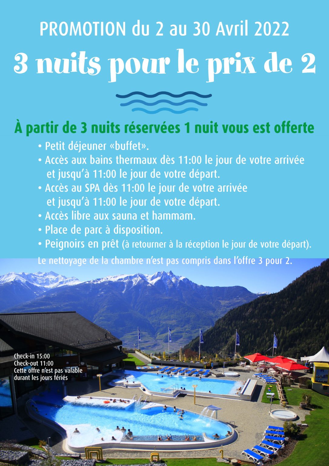 Bains thermaux, hôtel, spa et wellness à Ovronnaz | Valais Suisse