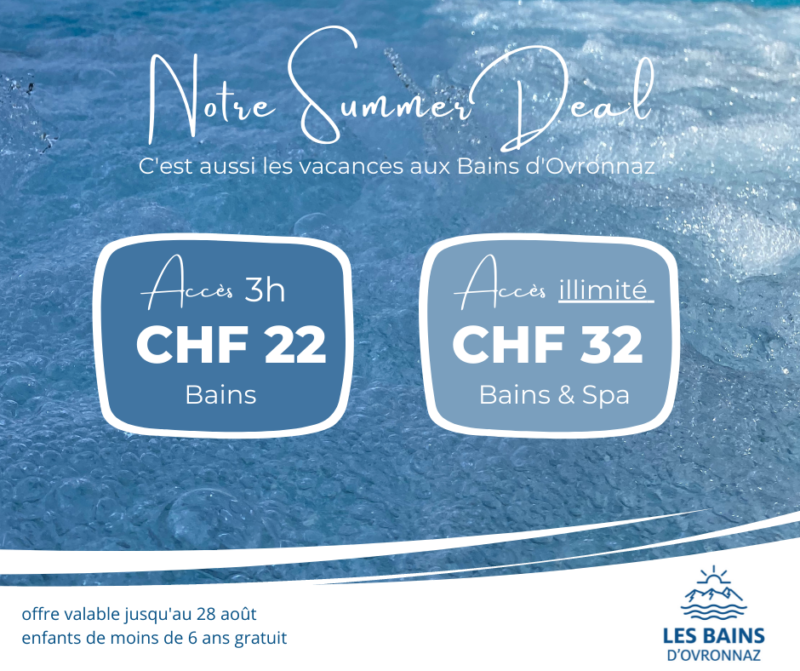 Bains thermaux, hôtel, spa et wellness à Ovronnaz | Valais Suisse