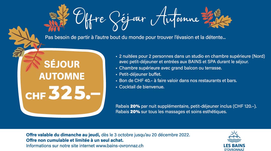 Bains thermaux, hôtel, spa et wellness à Ovronnaz | Valais Suisse